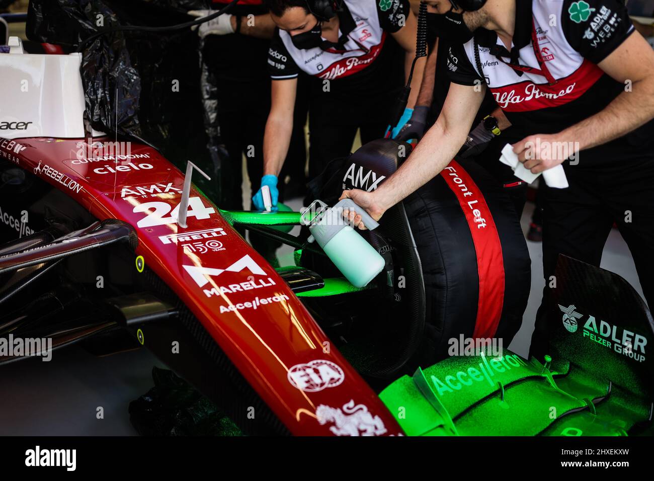 Bahrain, UAE. 12th Mar 2022. Alfa Romeo F1 Team ORLEN, ambiance Flow ...