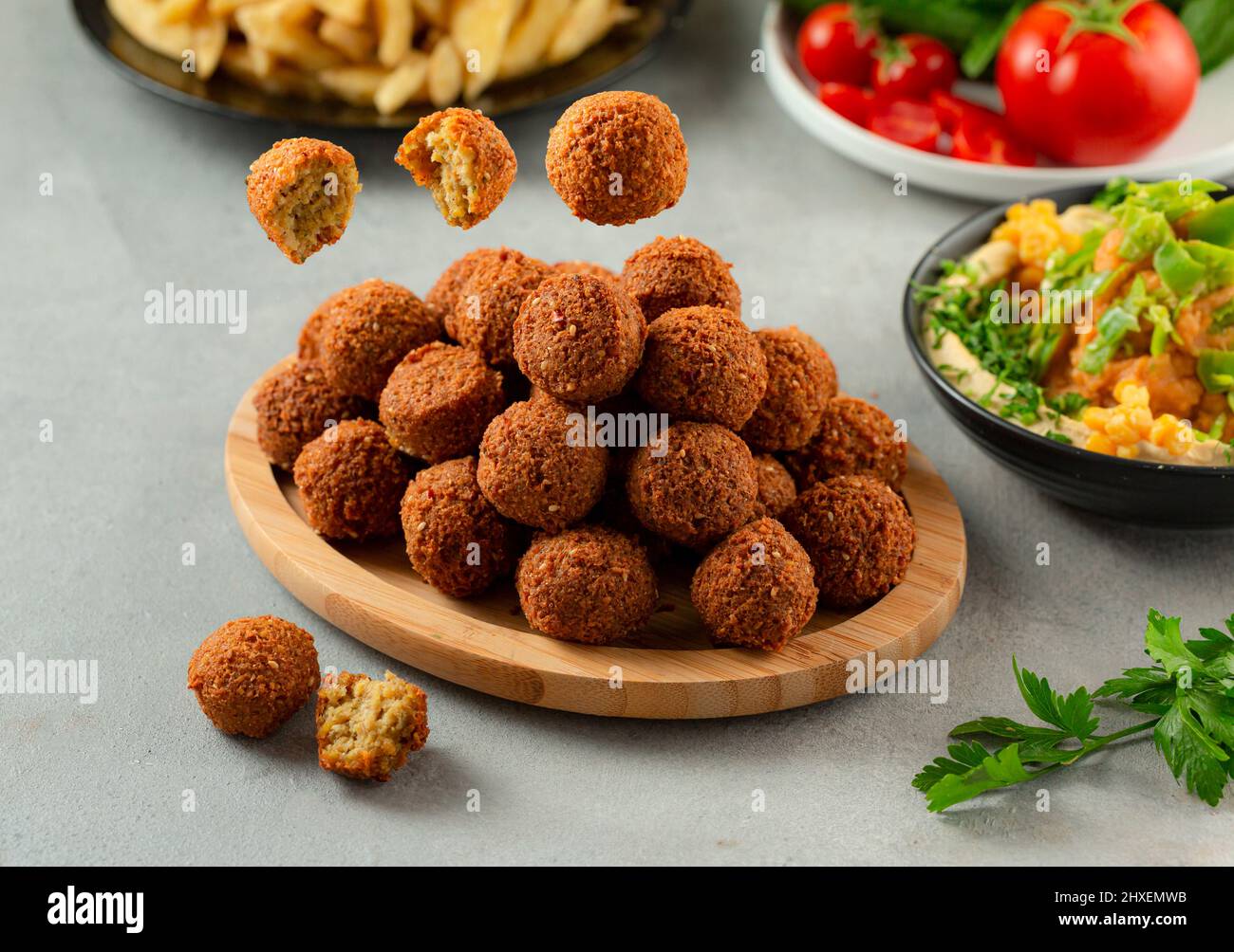 Falafel plate hi-res stock photography and images - Alamy