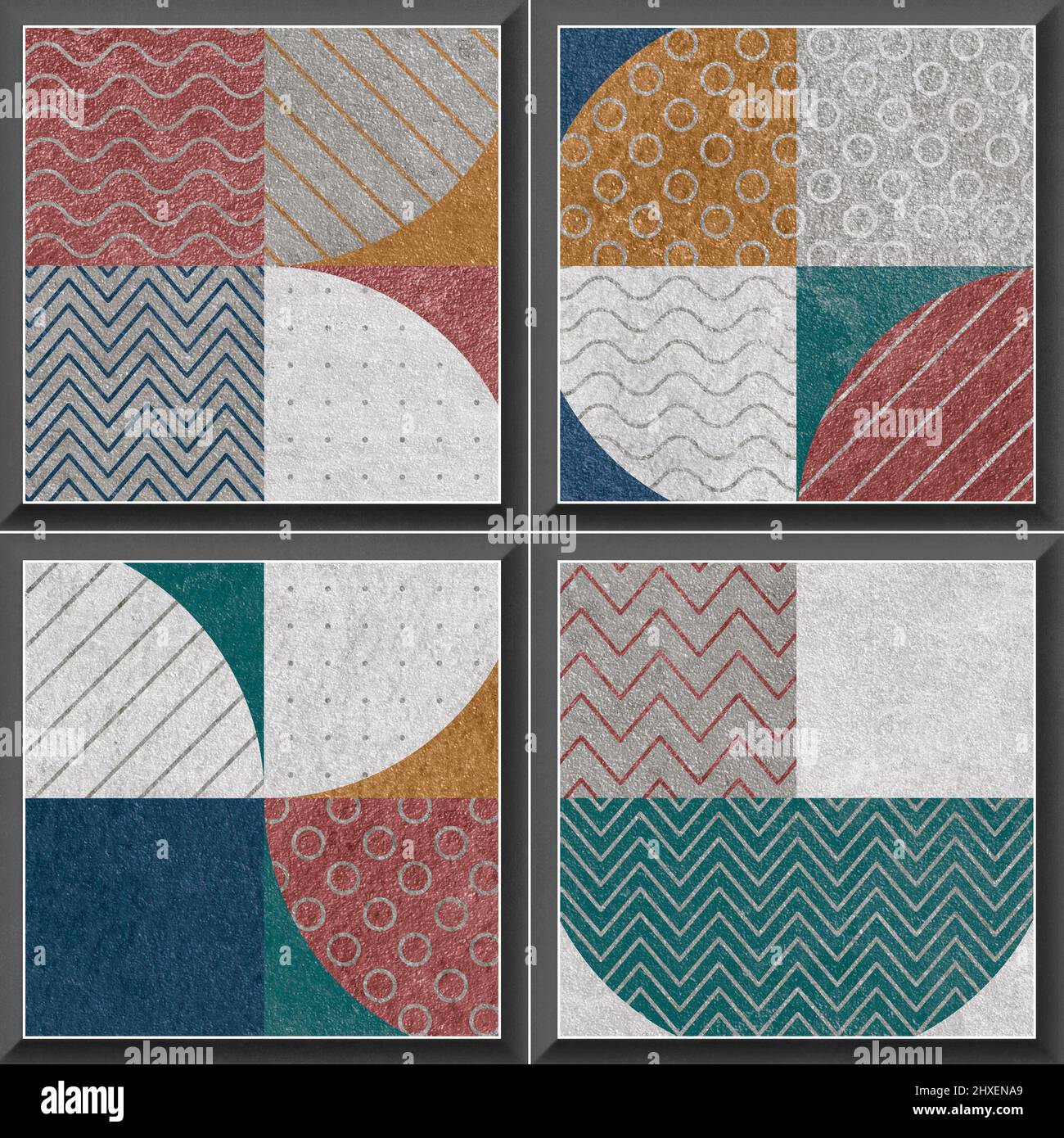 Multicolour digital wall tiles design for interior abstract home decor ...