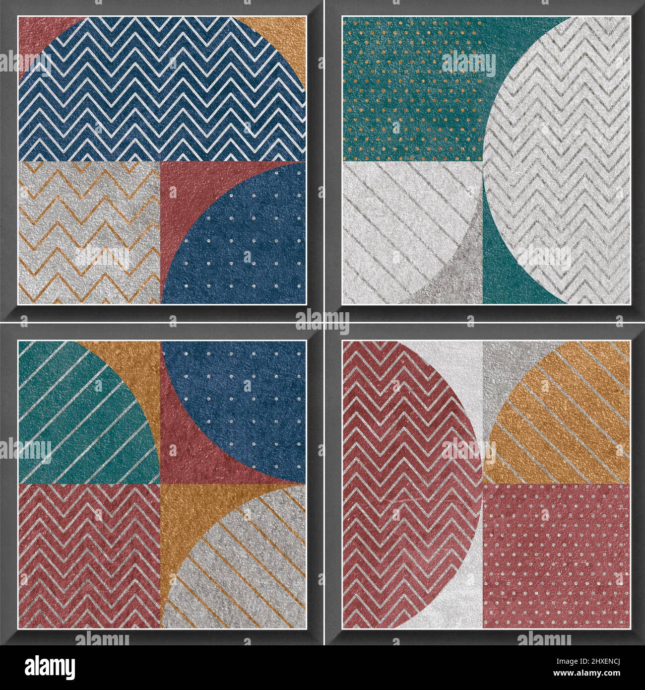 Multicolour digital wall tiles design for interior abstract home decor ...