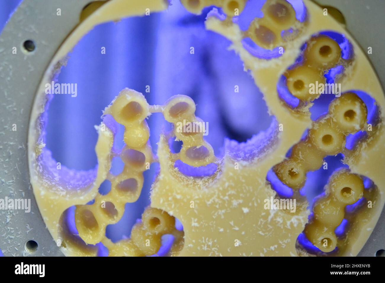 Dental milling machine carving out shape of human teeth Stock Photo - Alamy