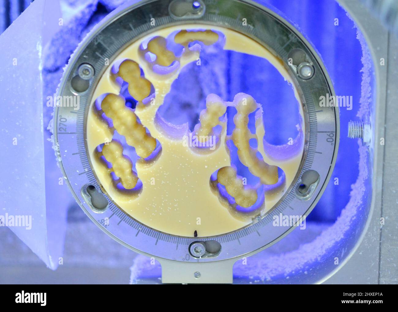 Dental milling machine carving out shape of human teeth Stock Photo - Alamy