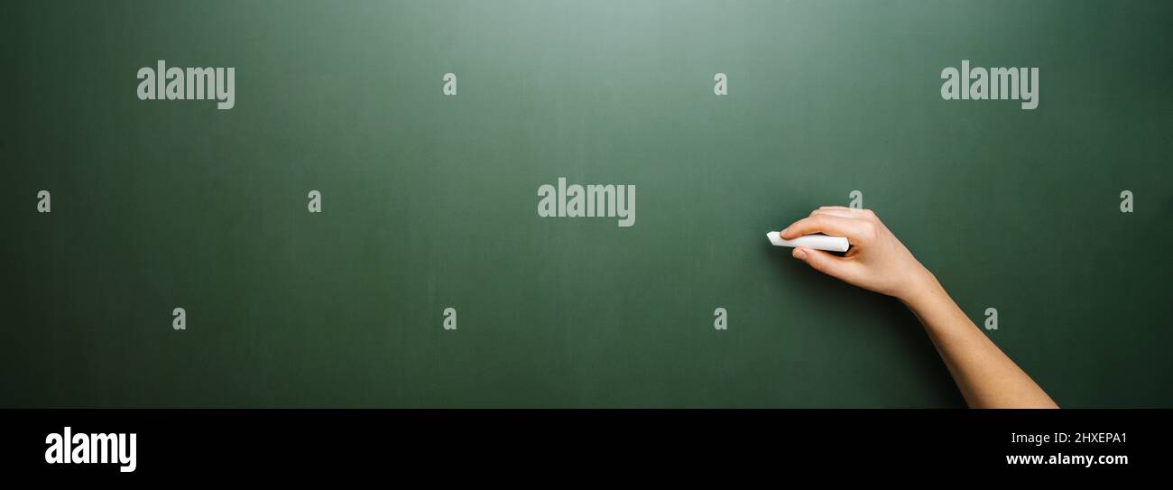 Green Chalkboard With Writing