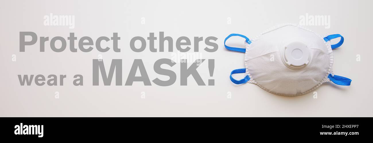 Anti virus protection mask ffp3 standart to prevent corona COVID-19 and ...