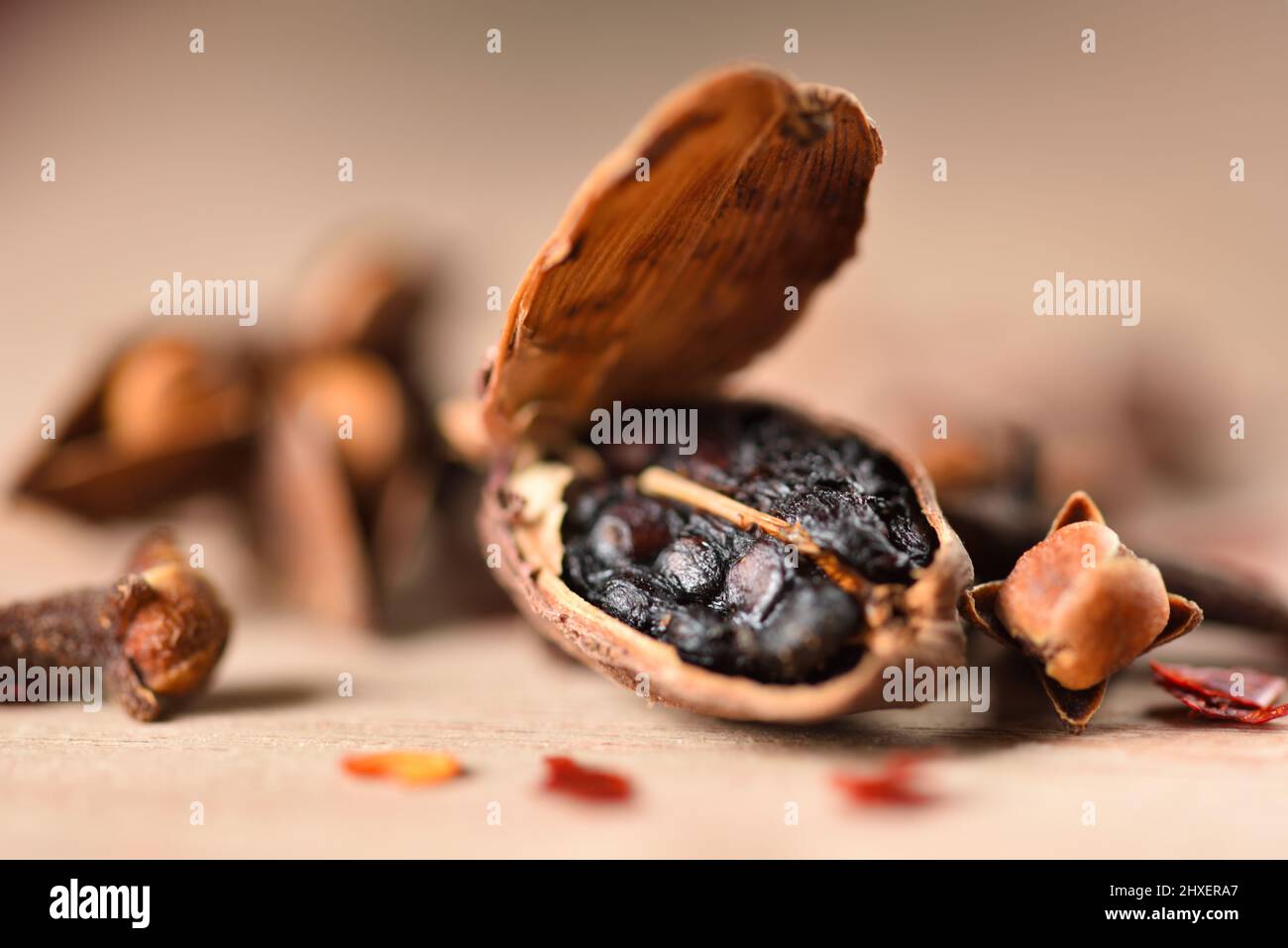 Indian spice mix or garam masala powder stock photo Stock Photo - Alamy