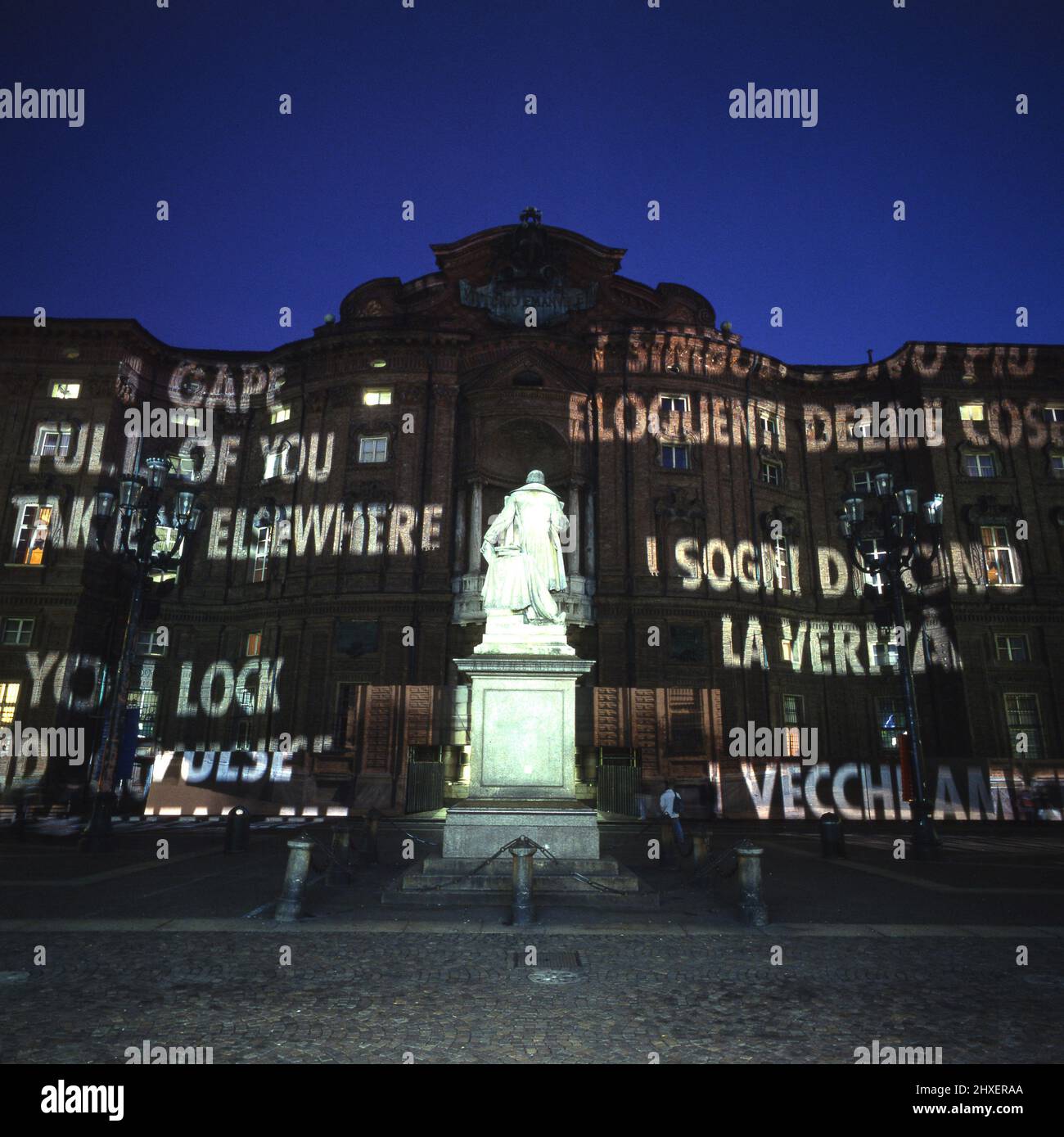 Jenny holzer projection hi-res stock photography and images - Alamy