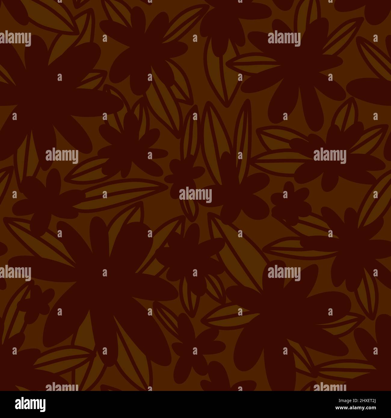 Simple floral seamless pattern with flowers for fabrics and cards and ...