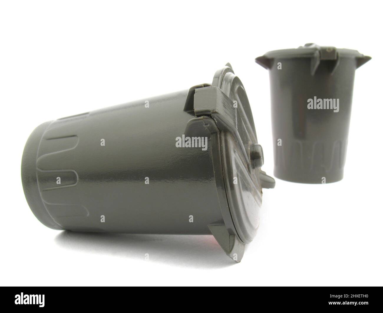 Photo of garbage cans Cut Out Stock Images & Pictures - Alamy