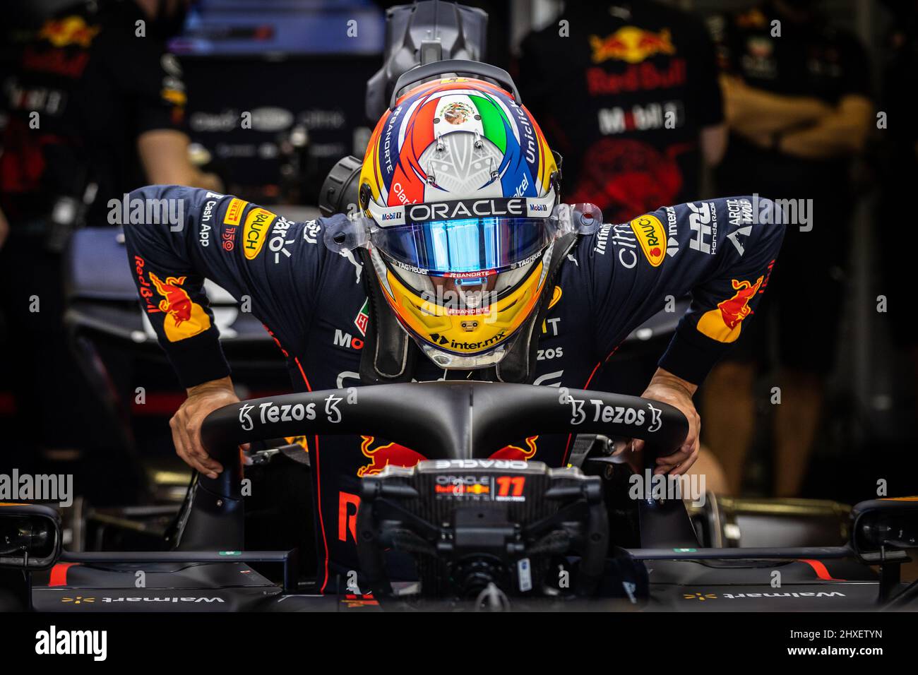 Bahrain, UAE. 12th Mar 2022. PEREZ Sergio (mex), Red Bull Racing RB18 ...