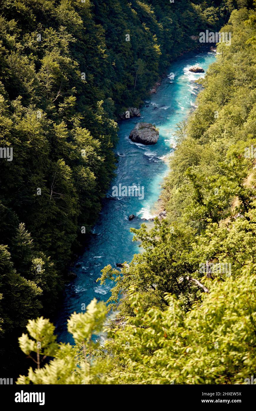 Top down view mountain stream hi-res stock photography and images - Alamy