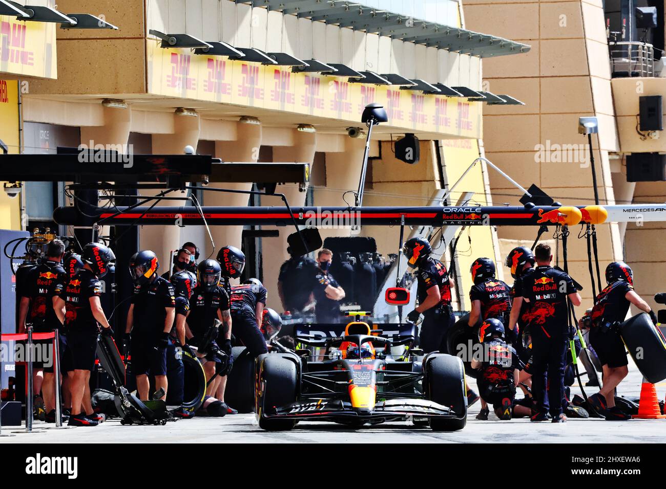 Sakhir, Bahrain. 12th Mar, 2022. Sergio Perez (MEX) Red Bull Racing ...