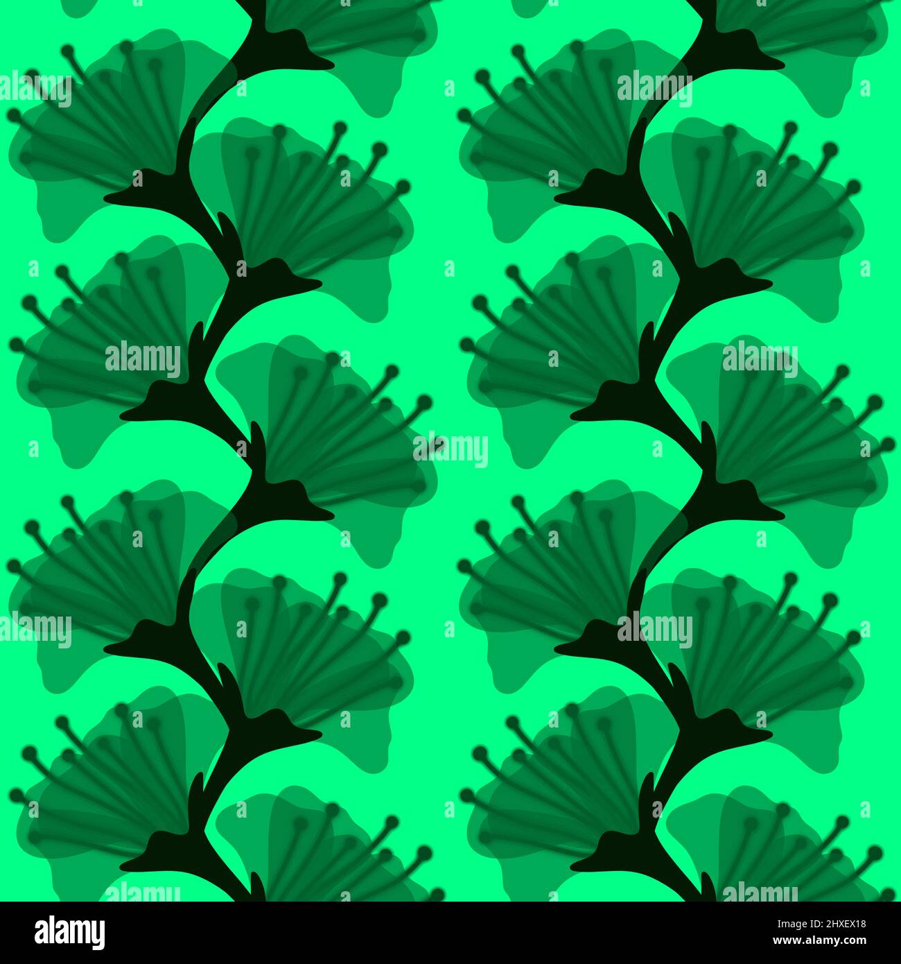 Simple floral seamless pattern with flowers for fabrics and cards and ...