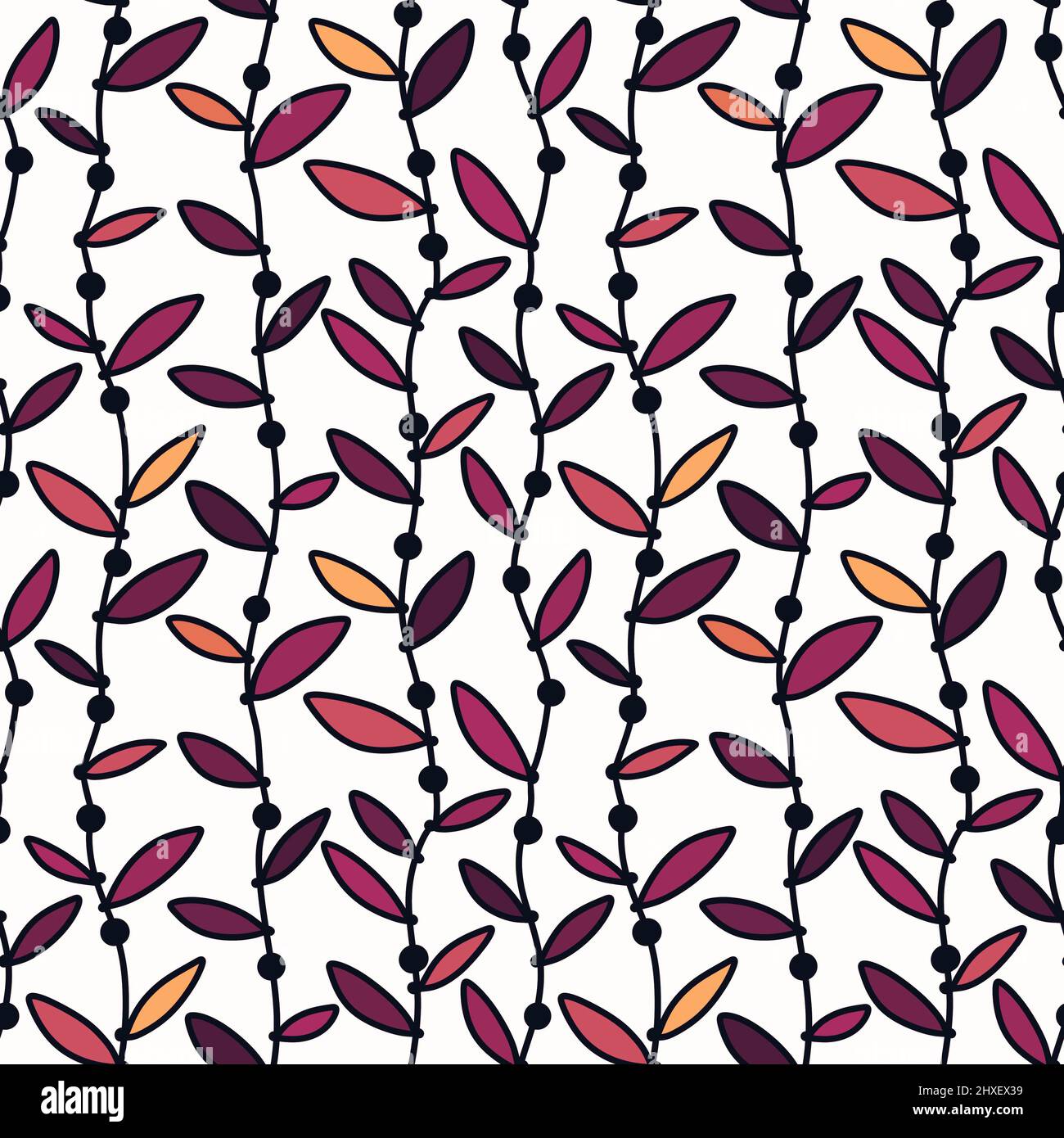 Simple floral seamless pattern with flowers for fabrics and cards and ...