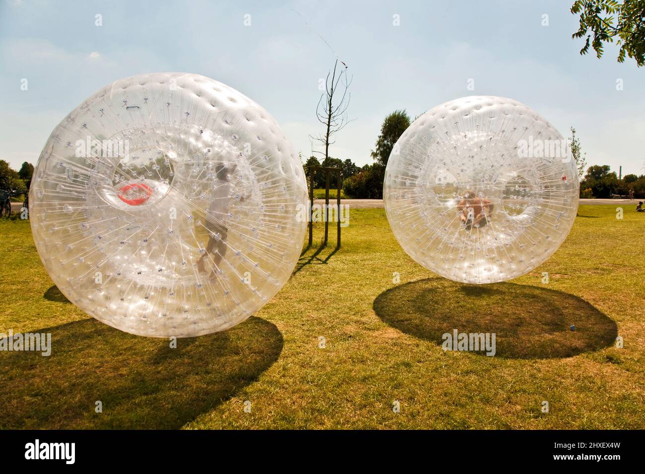 Children zorbing hi-res stock photography and images - Alamy