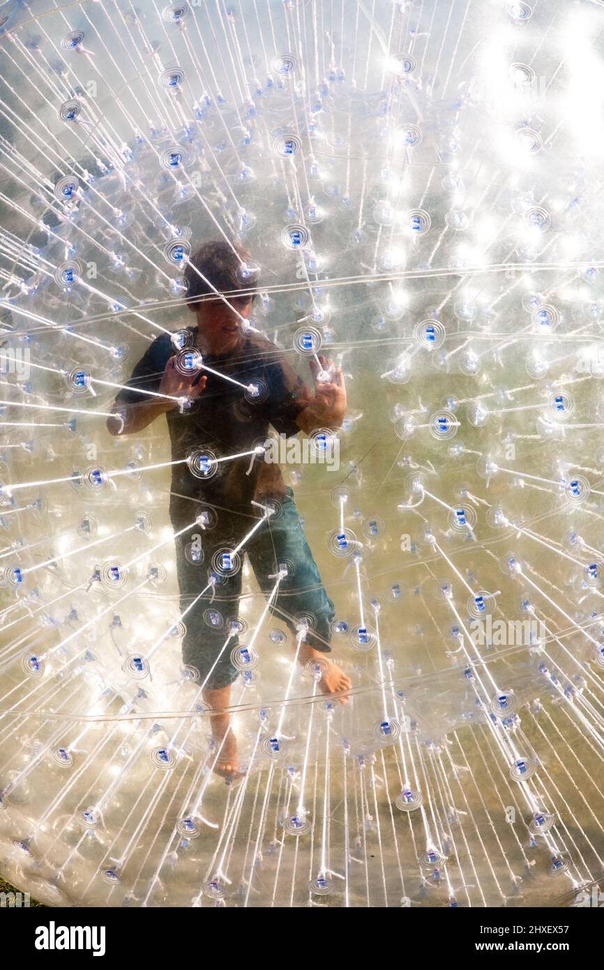 Zorbing down hill hi-res stock photography and images - Alamy