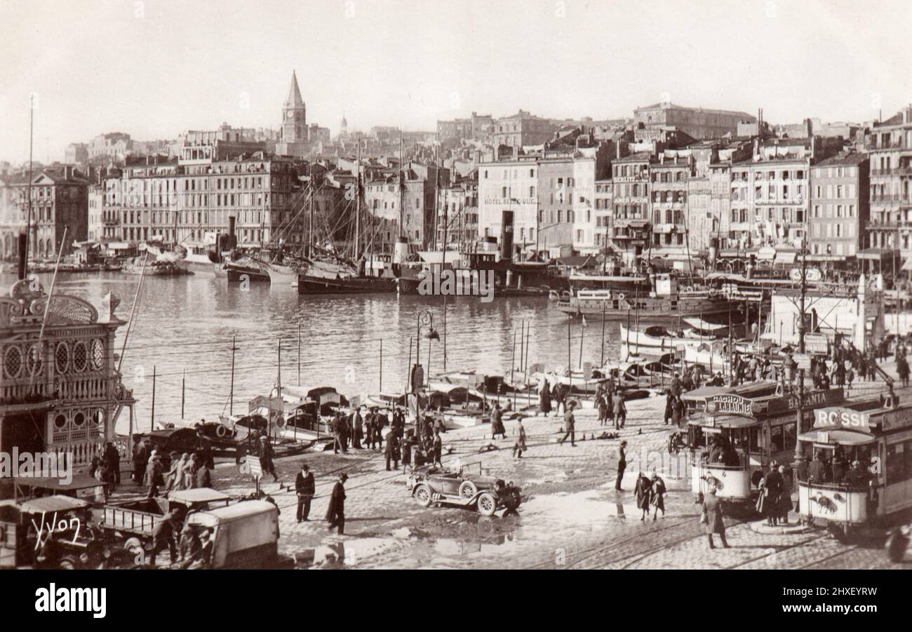 The old port of Marseille, France Stock Photo - Alamy