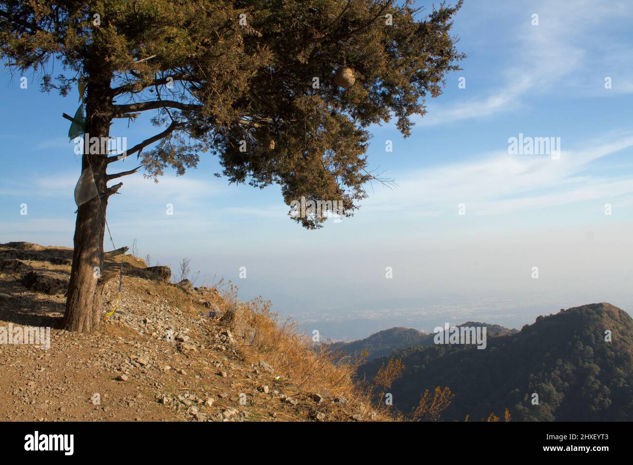 Scenic view from the george Everest peak during trekking Stock Photo ...