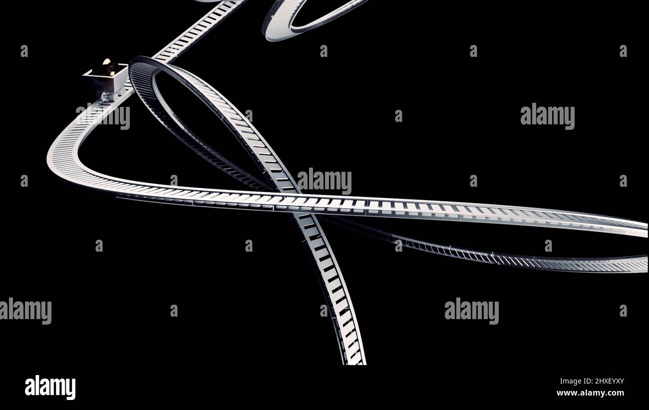 Twisted railroad track hi-res stock photography and images - Alamy