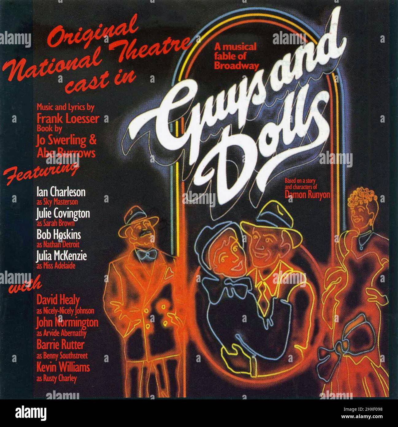 CD album cover. Guys and Dolls.Original National Theatre Cast. 1982 ...