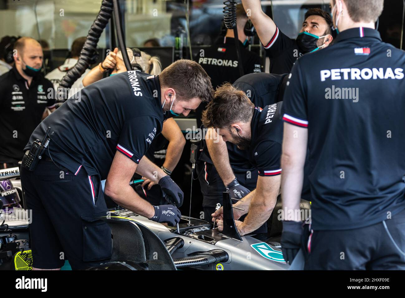 Mercedes AMG F1 Team W13, mechanical detail during the Formula 1 Aramco ...
