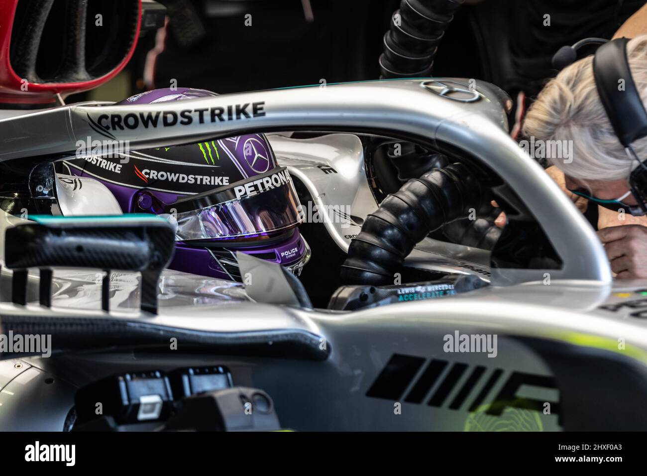 HAMILTON Lewis (gbr), Mercedes AMG F1 Team W13, portrait during the ...