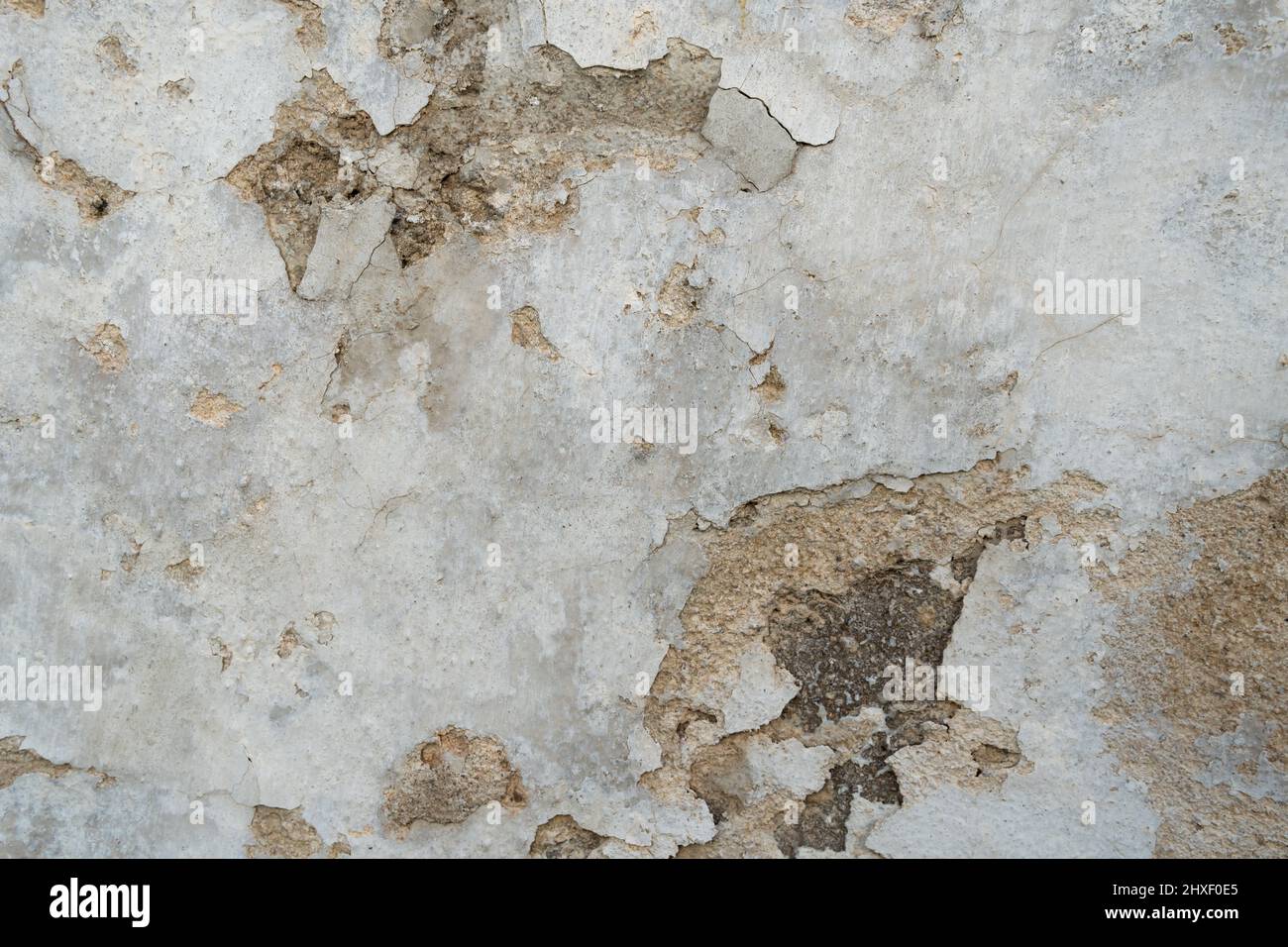 Close-up of the mares stone texture with lime mortar, deteriorated by ...
