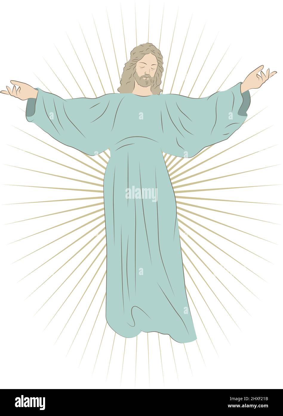 Lord Jesus Christ, Good Shepard Stock Vector Image & Art - Alamy