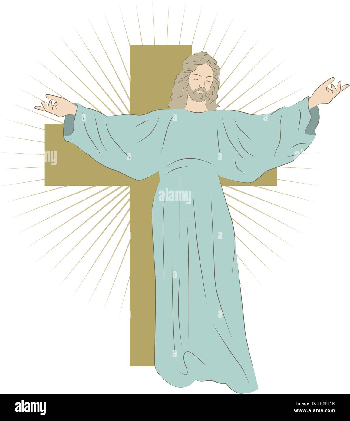 Lord Jesus Christ, Good Shepard Stock Vector Image & Art - Alamy