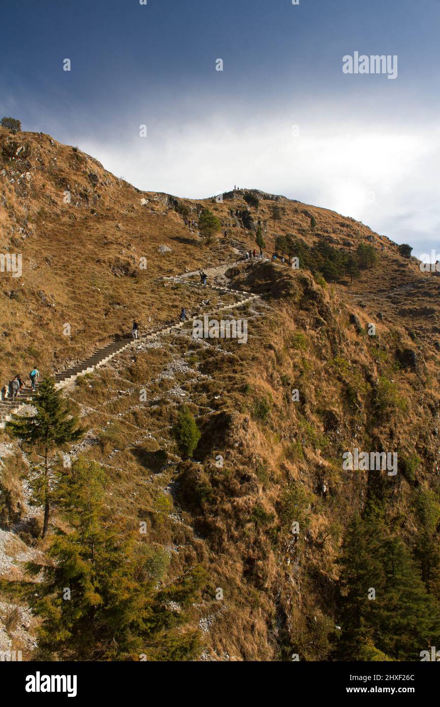 The photograph was taken in the afternoon under blue sky, with rough ...