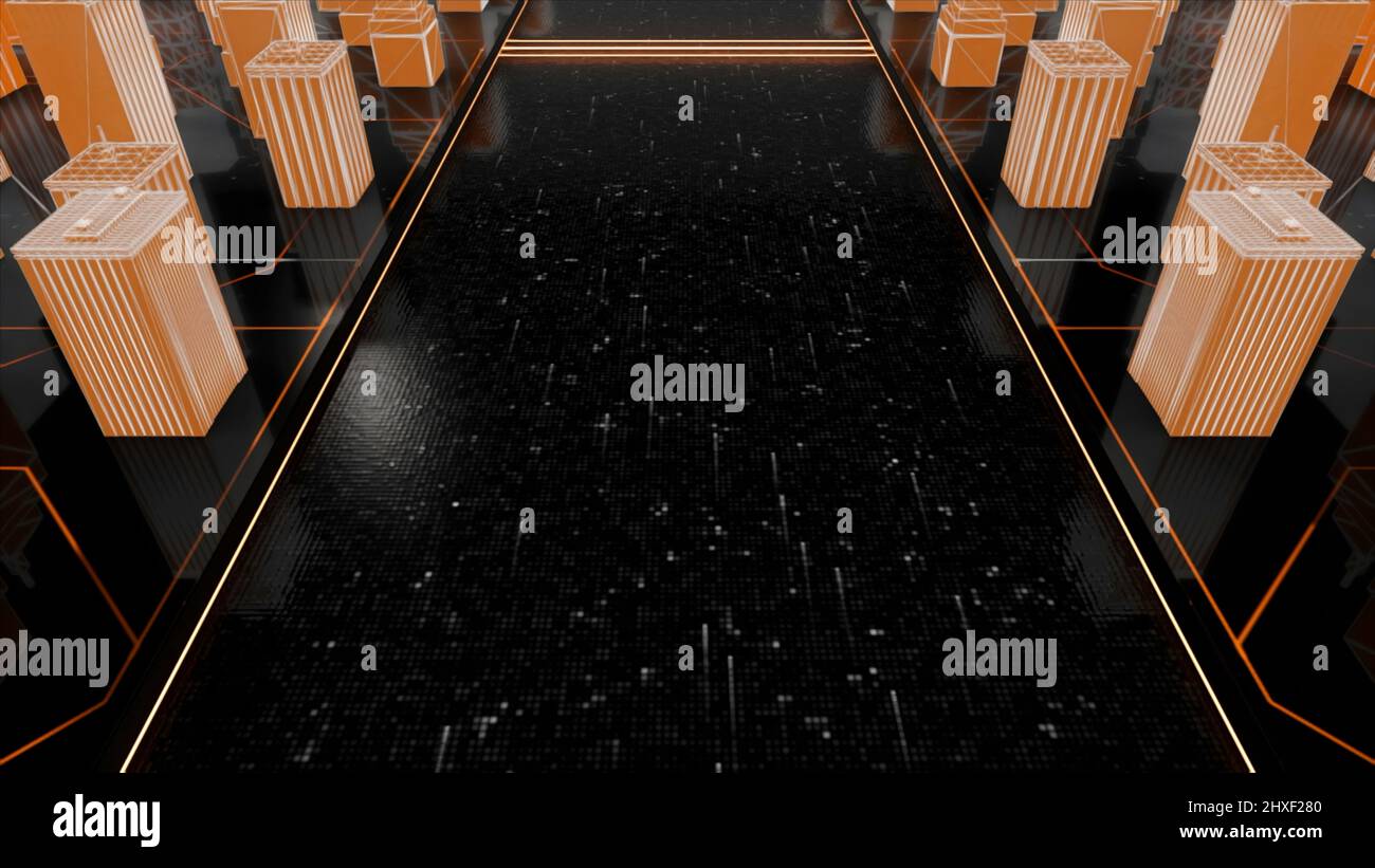 Concept of modern architecture and urban planning, 3d background ...