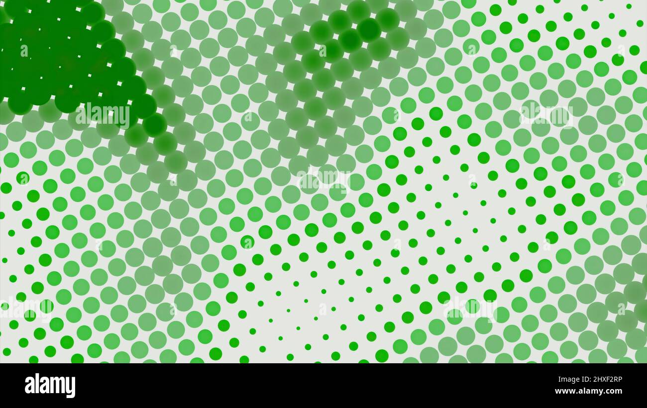 Dot pattern on white background moves like waves. Design. Colored dots ...