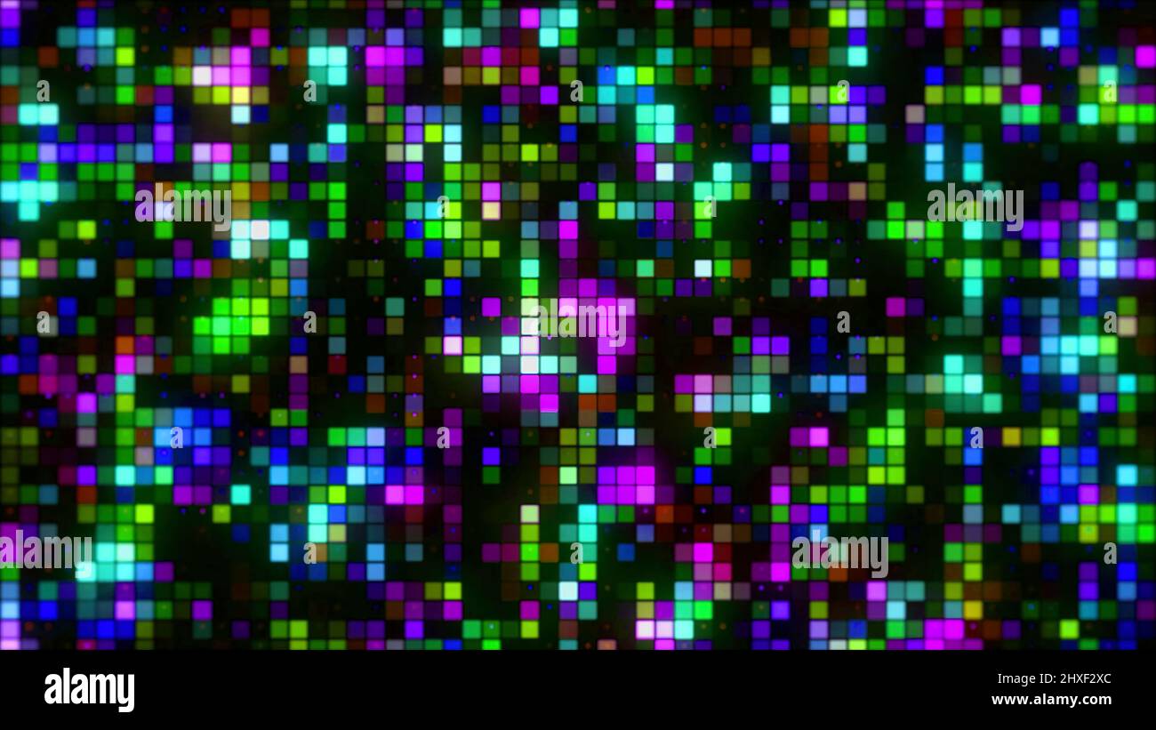 Abstract bright pixelated mosaic pattern. Motion. Abstract background ...