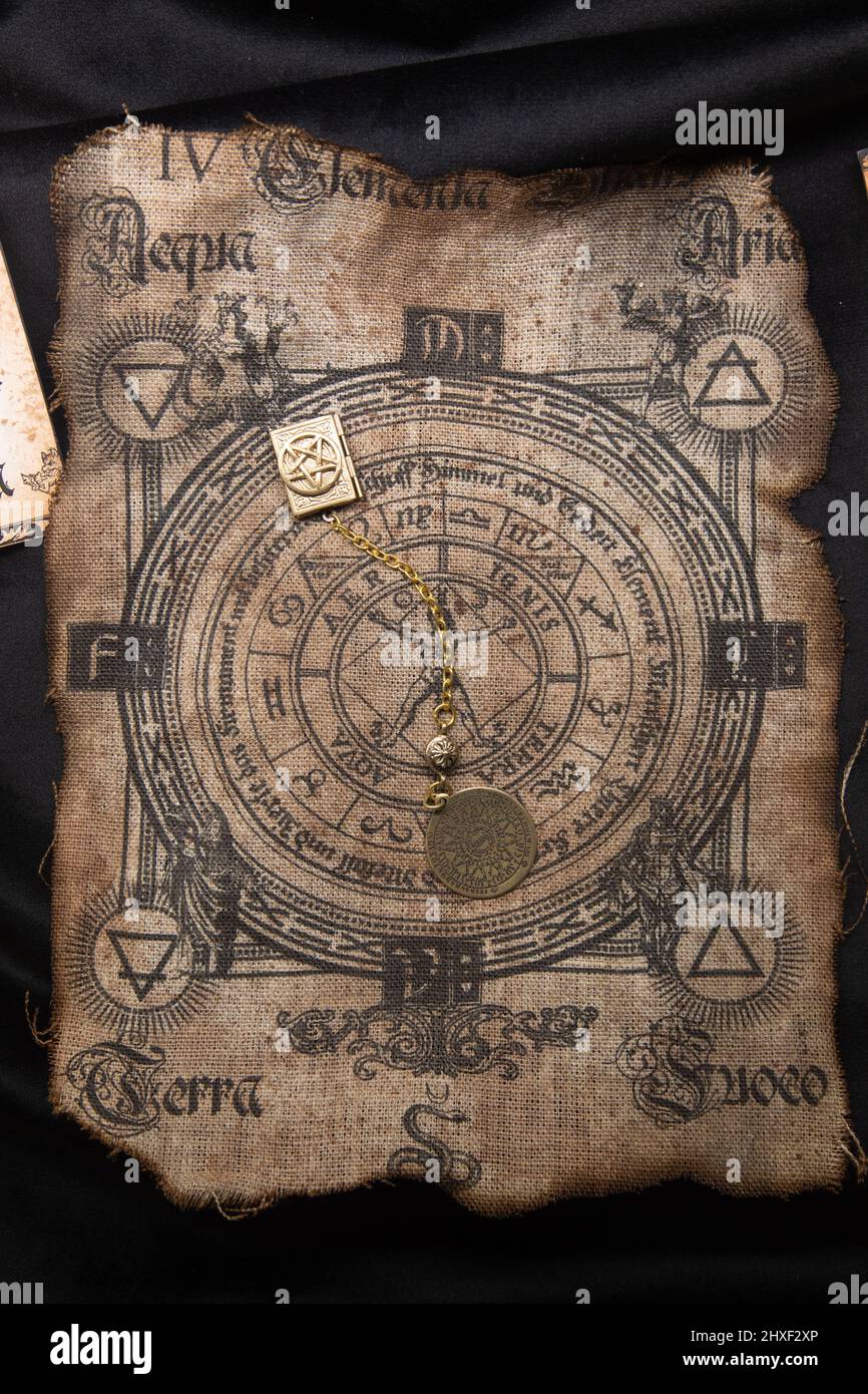 Ancient esoteric witchcraft background. Occultims and paganism old ...