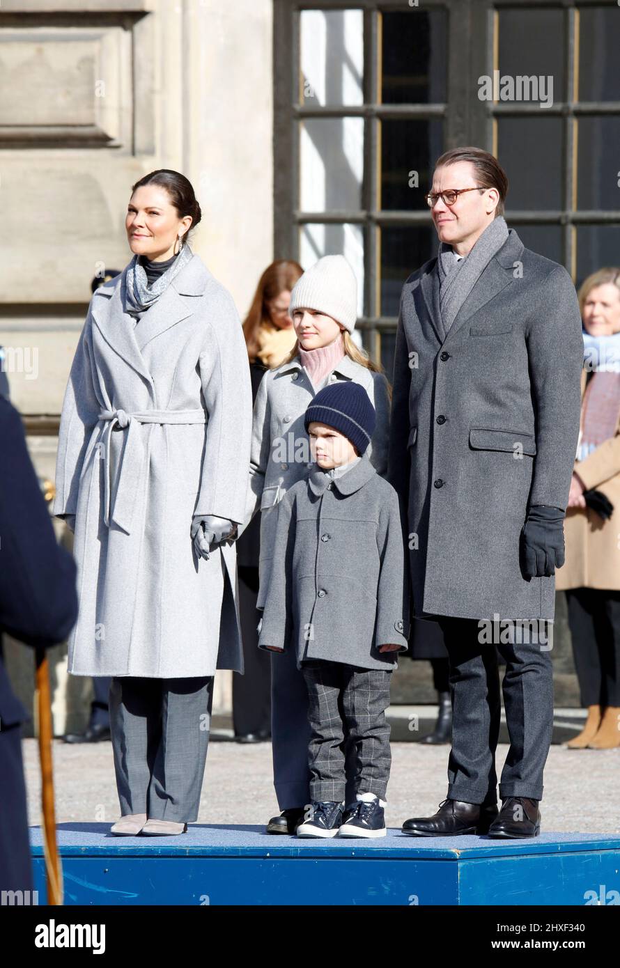 STOCKHOLM 20220312 Crown Princess Victoria, Prince Oscar, Princess ...