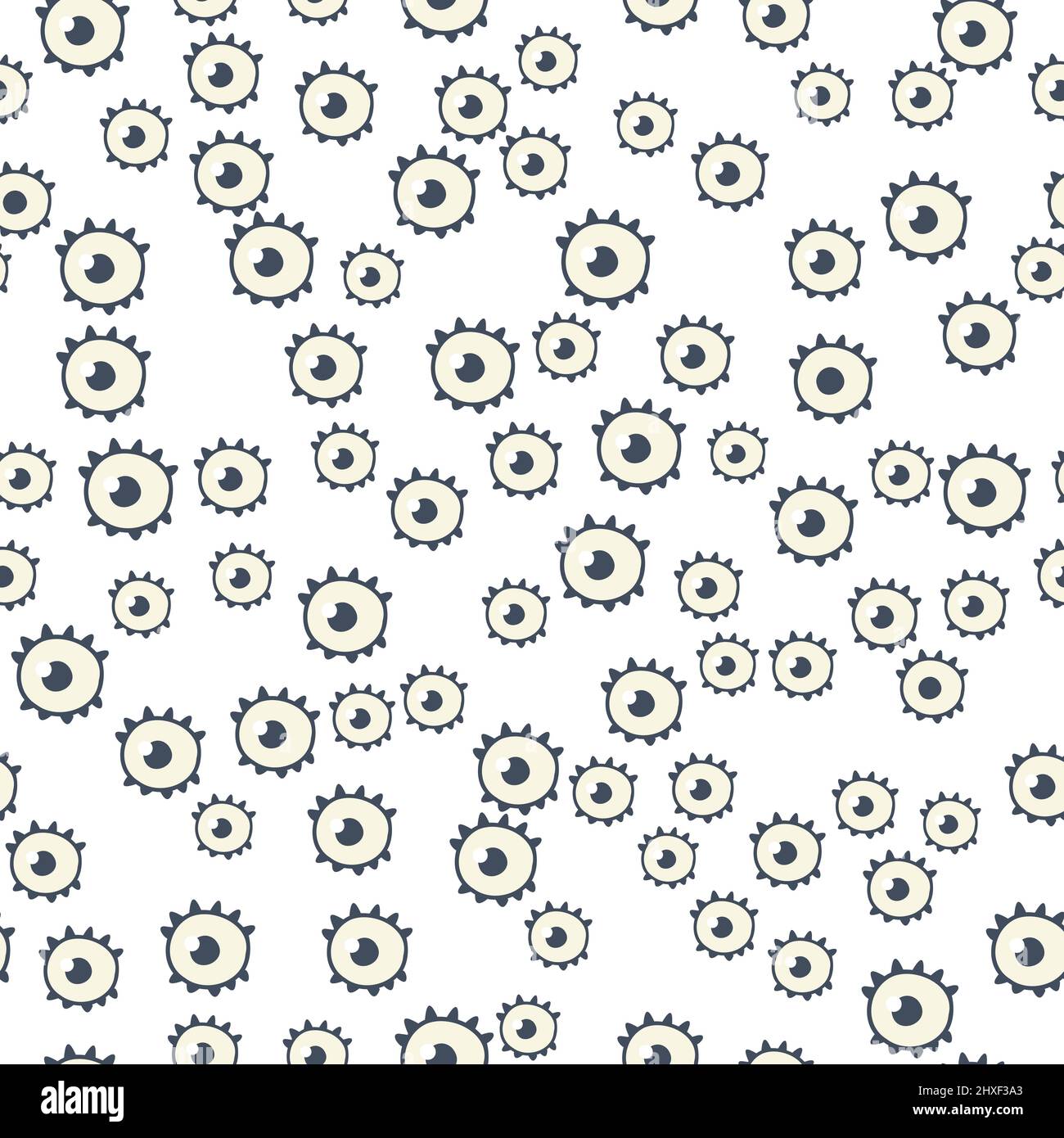 Seamless eyes pattern. Creative monster eye texture for fabric ...