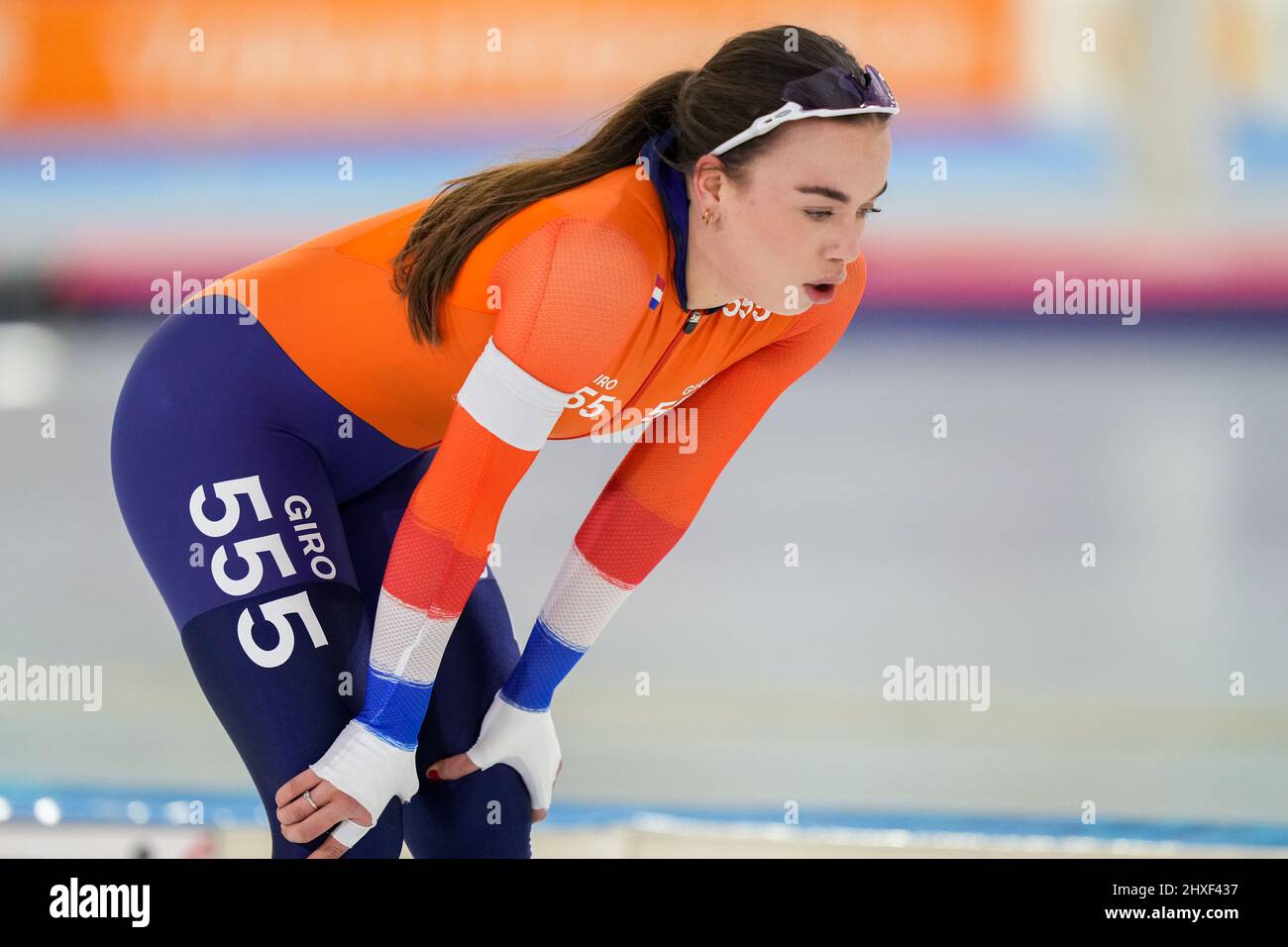 HEERENVEEN, NETHERLANDS - MARCH 12: Marrit Fledderus of the Netherlands ...