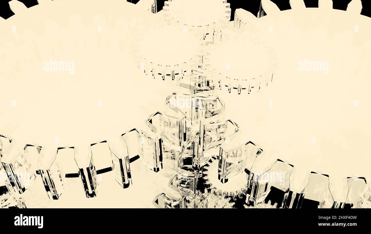 Gears turning 3d animation hi-res stock photography and images - Alamy