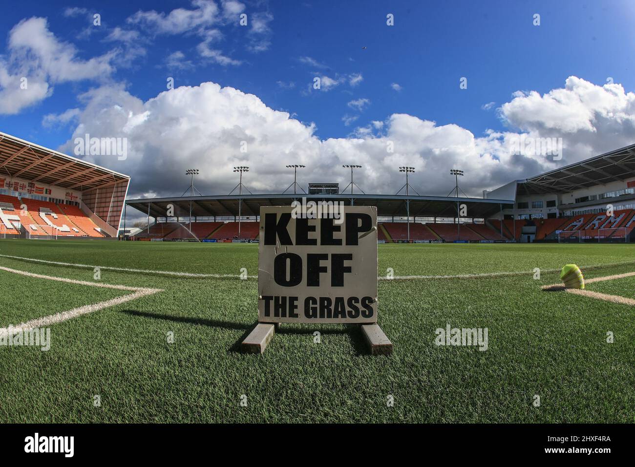 Football road sign general view gv hi-res stock photography and images ...