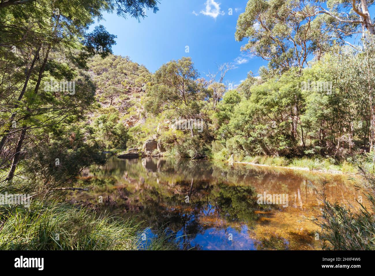 Lerderderg Gorge Circuit Walk in Melbourne Australia Stock Photo - Alamy