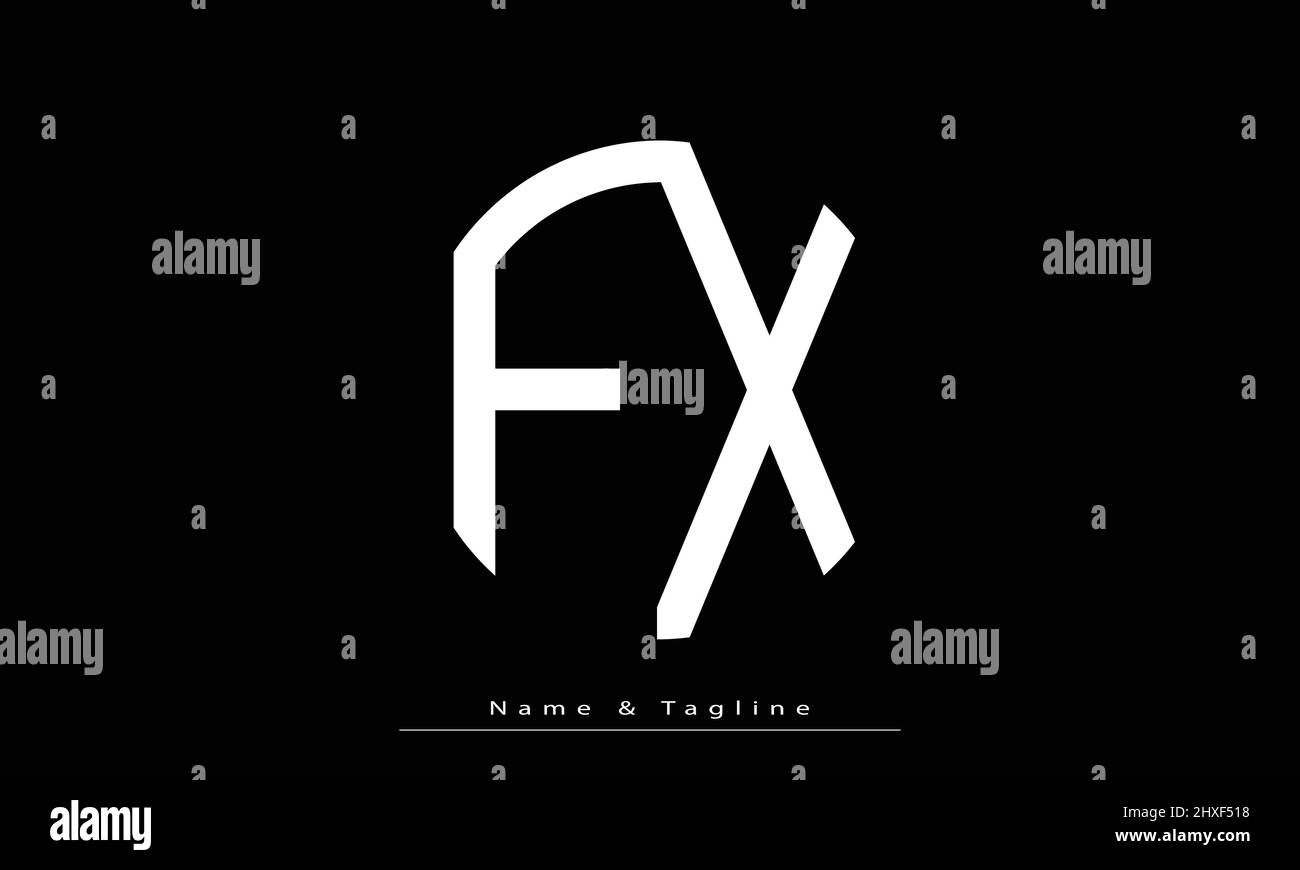 Alphabet letters Initials Monogram logo FX , XF Stock Vector Image ...
