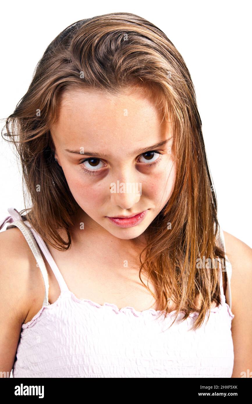 portrait of cute young teenage girl Stock Photo - Alamy