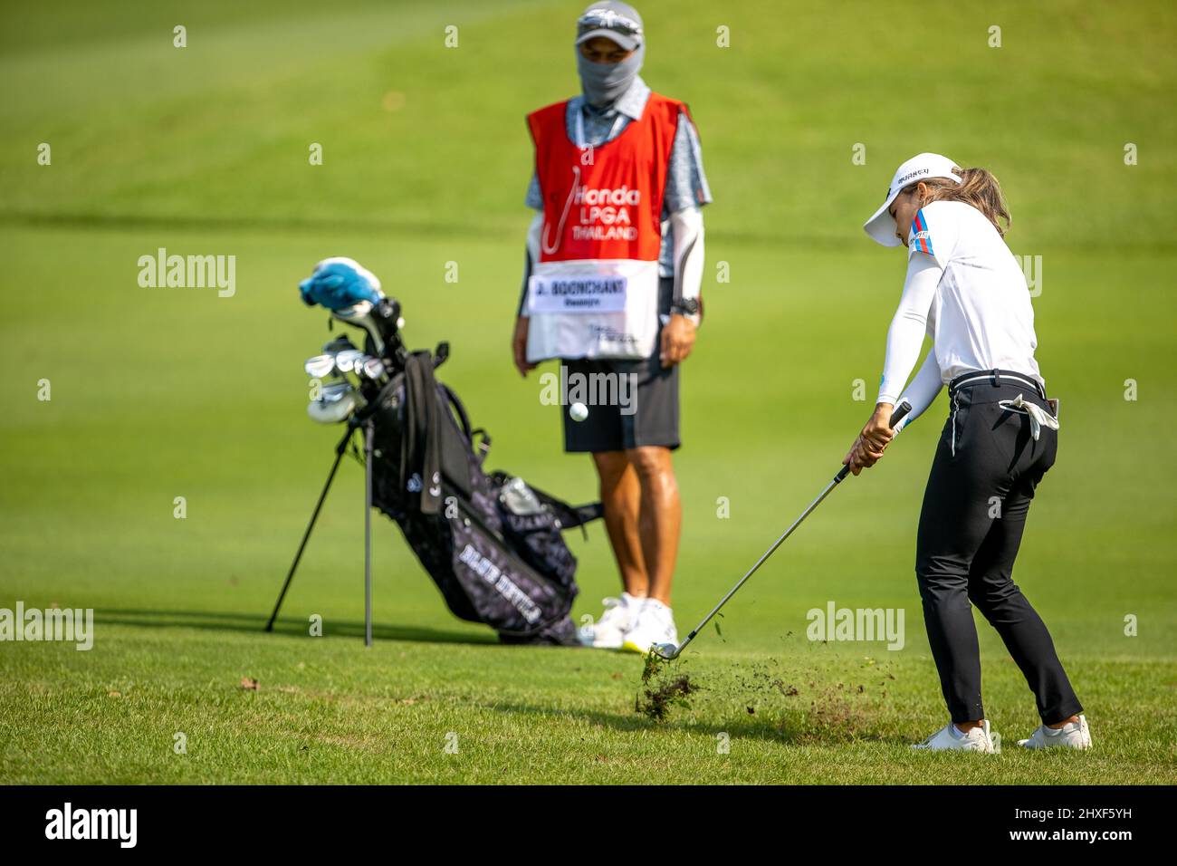Pattaya Thailand - March 12: Jaravee Boonchant from Thailand during day ...