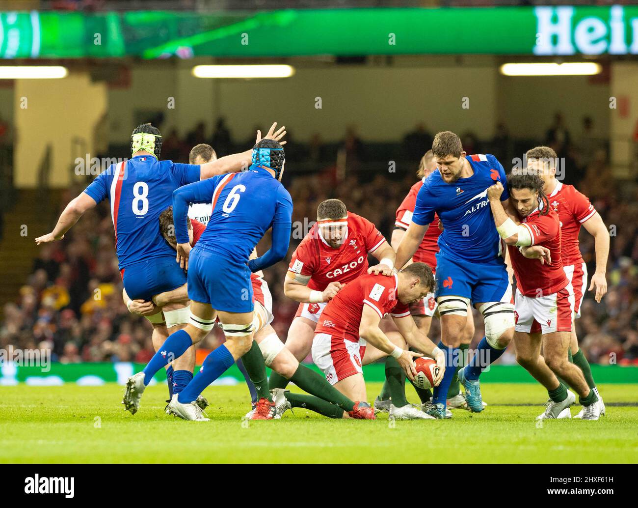 Wales v France Guinness Six Nations CARDIFF, WALES 2022- March 11: Dan ...