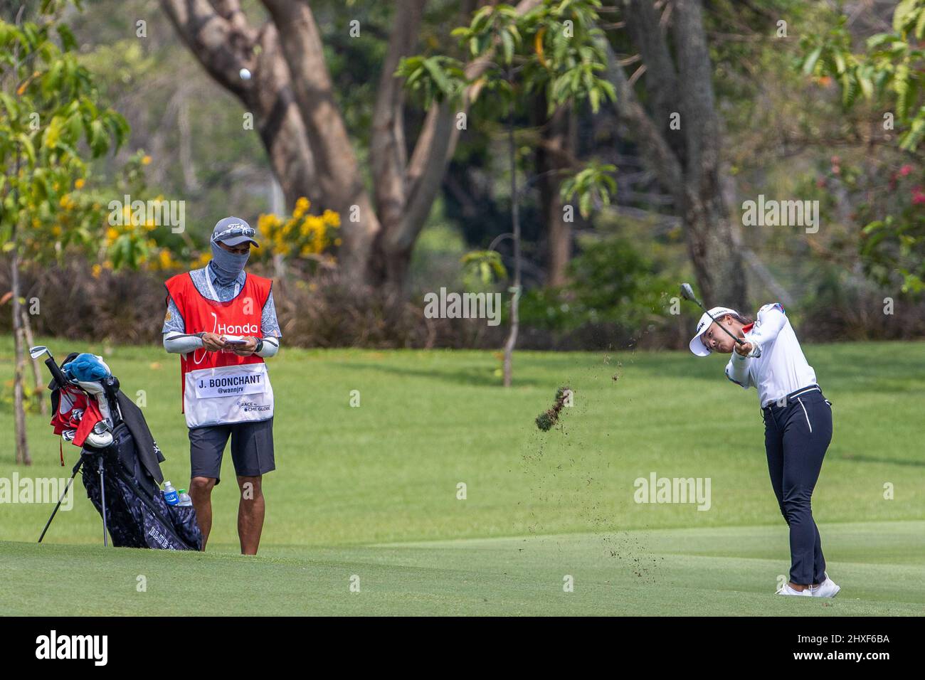 Pattaya Thailand - March 12: Jaravee Boonchant from Thailand during day ...