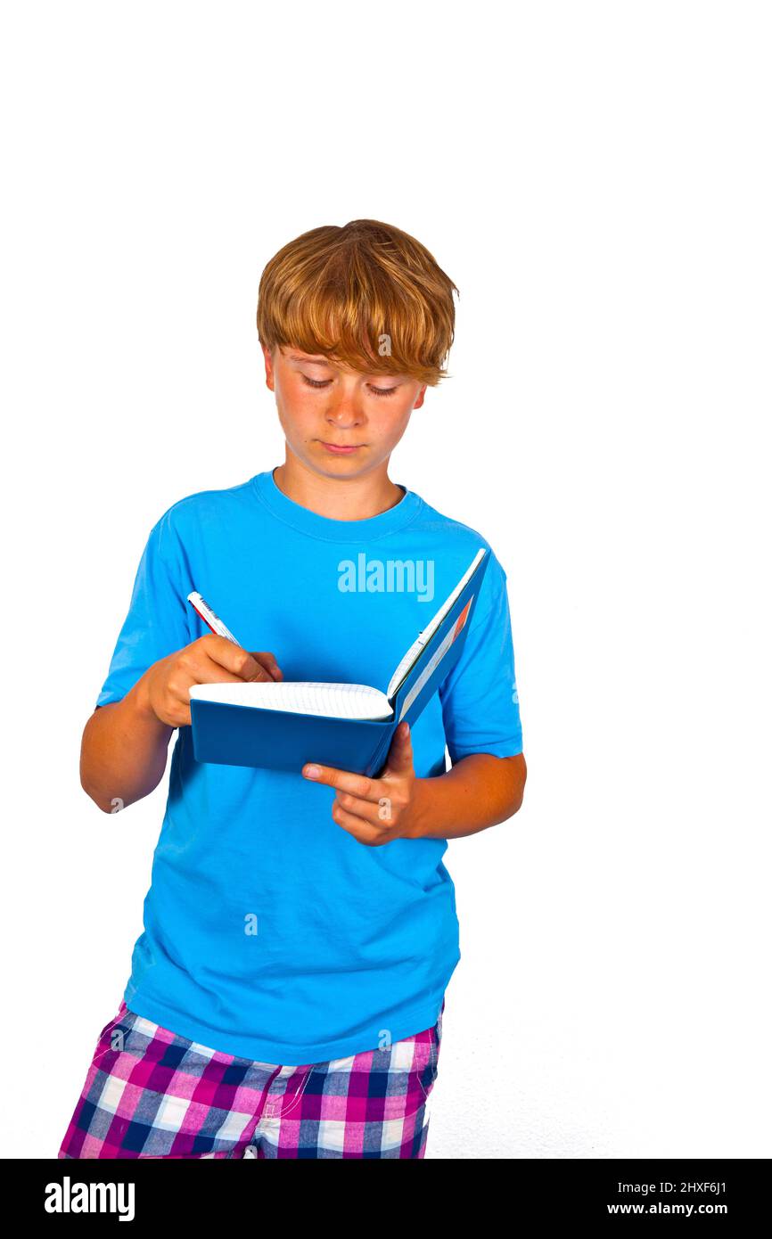 intelligent boy with glasses Stock Photo - Alamy