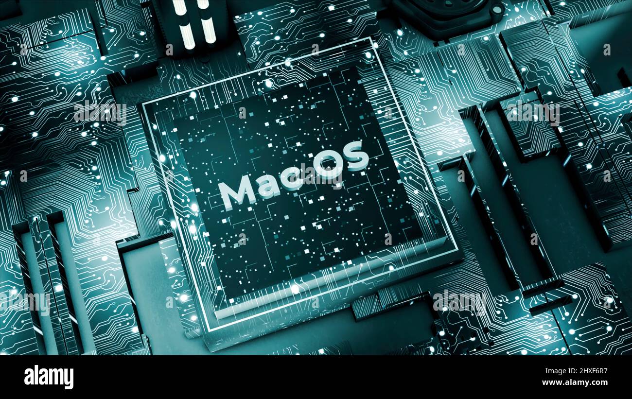 Flying inside cyberspace with beautiful abstract digital particles ...