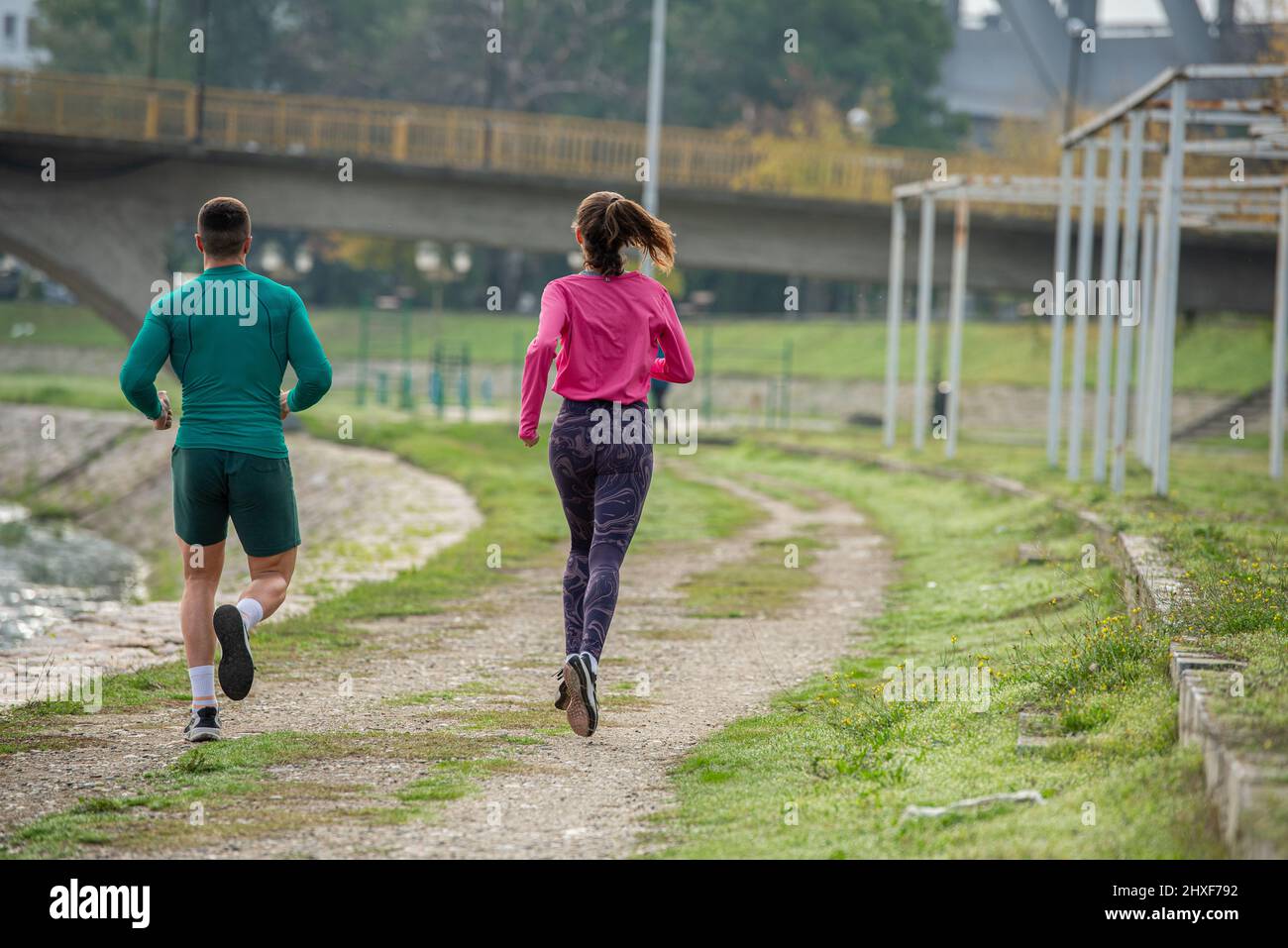 Attractive sports people friends hi-res stock photography and images ...