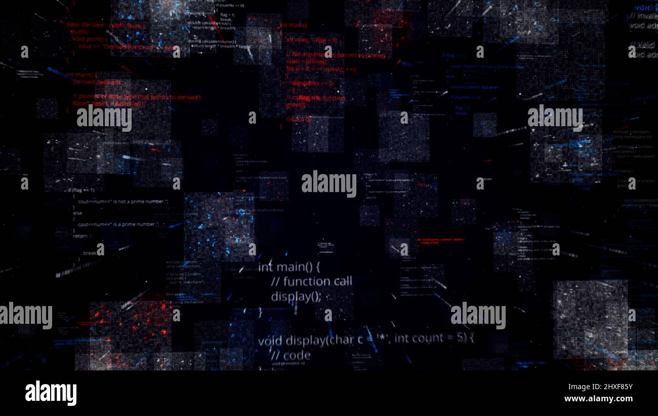 Digital cyberspace with network connections and data analysis, high ...