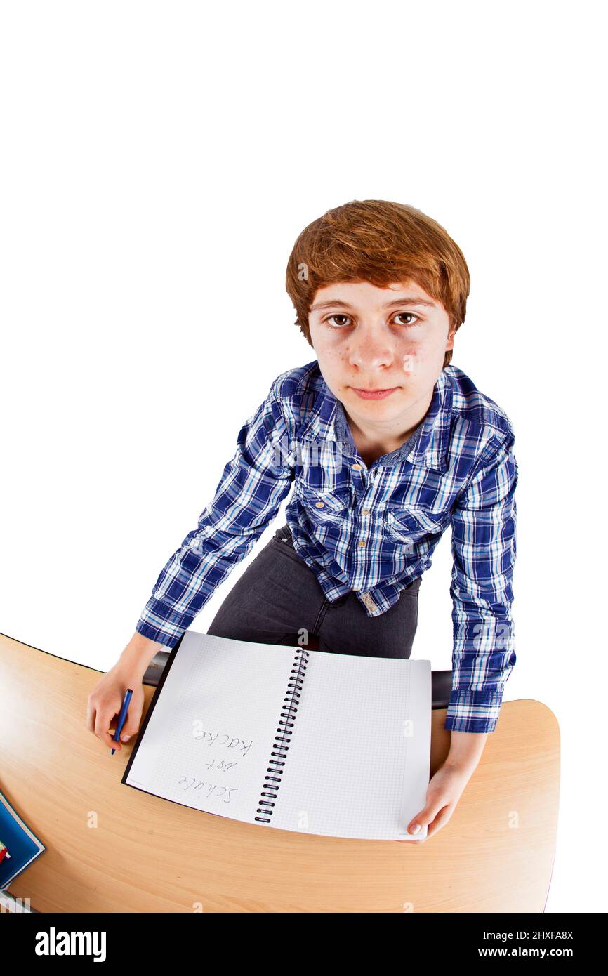 smart boy learning for school Stock Photo - Alamy