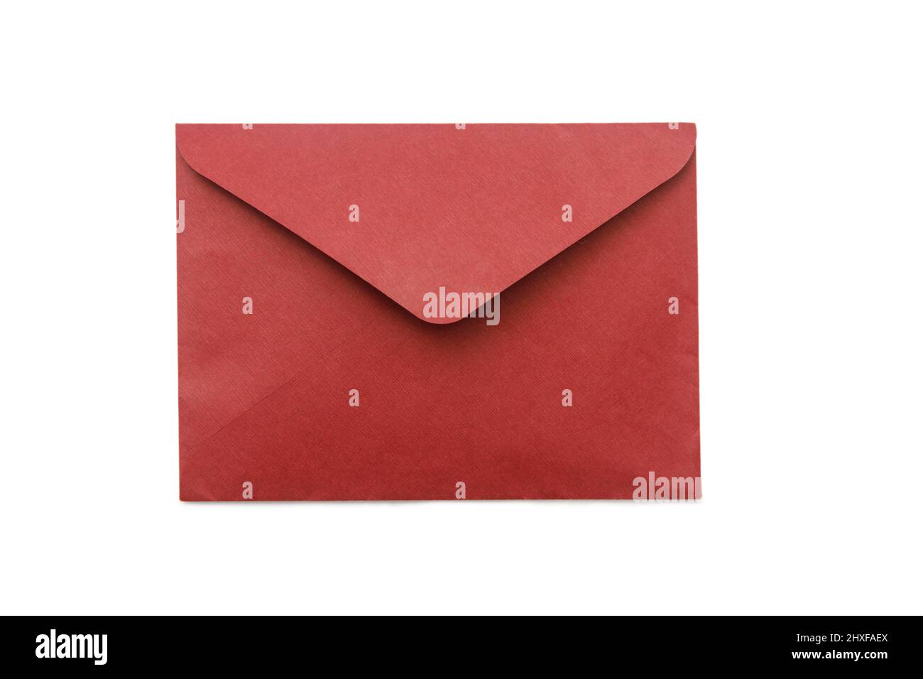 Red envelope isolated on white background Stock Photo - Alamy